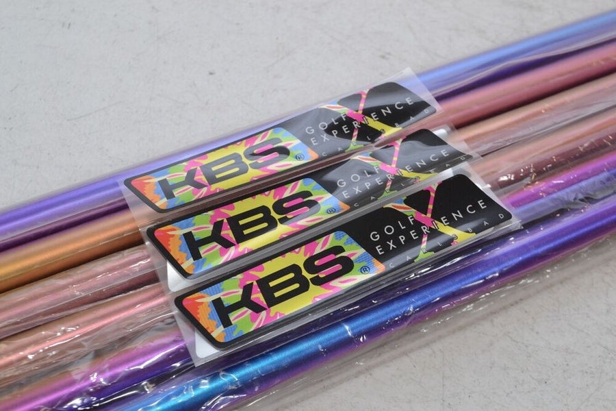 KBS PVD Rainbow C-Taper 130g X Stiff 5-PW Iron Shaft Set .355 Steel ...