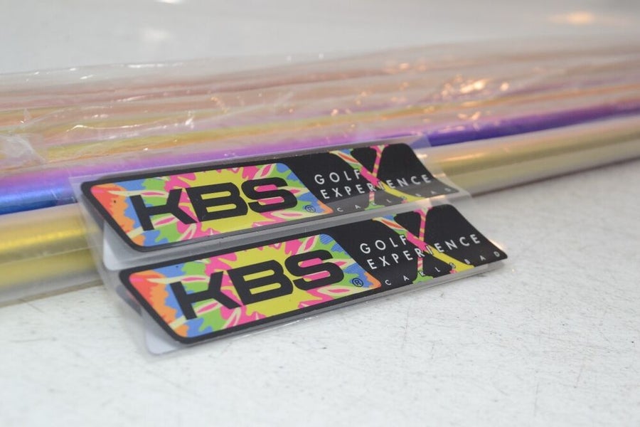 KBS PVD Rainbow C-Taper 130g X Stiff 5-PW Iron Shaft Set .355 Steel ...