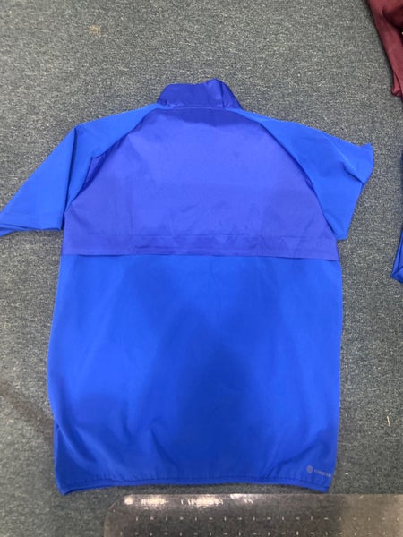 Adidas Men's Medium Royal Blue Sideline Short Sleeve 1/4 Zip (New ...