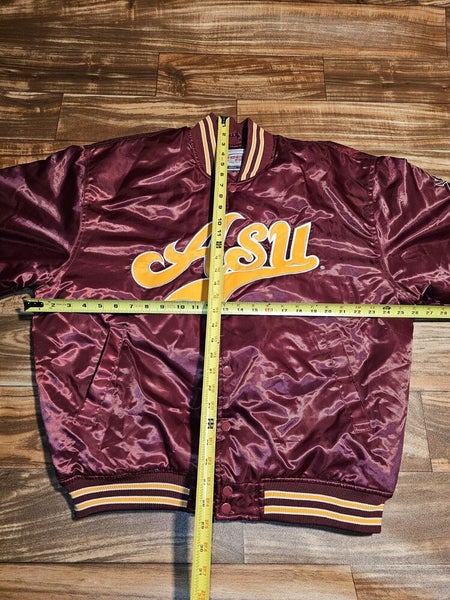 Vintage Arizona State University ASU Satin Sports NCAA Jacket Sun ...