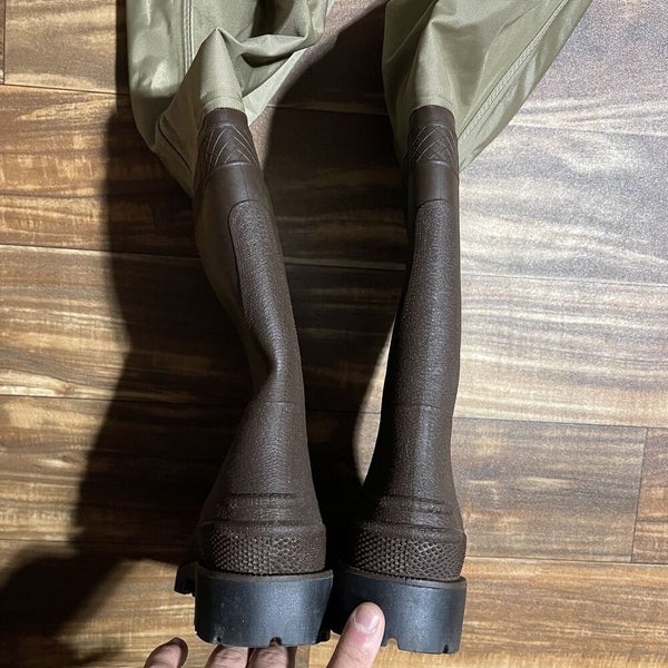 Cabela's Mens Tan Mid-Chest Waders Nylon Rubber Fly Fishing 83-0086 ...