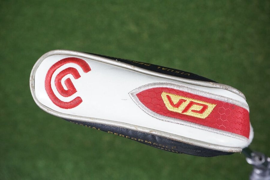 CLEVELAND VP VISUAL PERFORMANCE BLADE PUTTER HEAD COVER, BLACK / WHITE ...