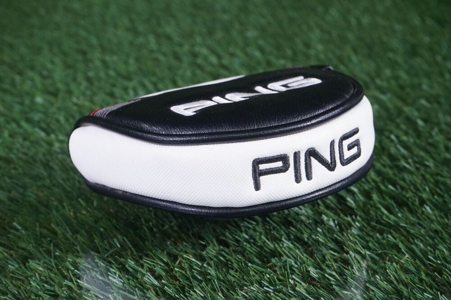 PING 2021 FETCH MALLET PUTTER HEADCOVER, BLACK / WHITE ~ L@@K ...