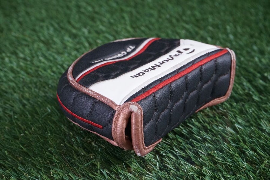 TAYLORMADE TP COLLECTION MALLET PUTTER HEADCOVER, BLACK / WHITE / RED ...