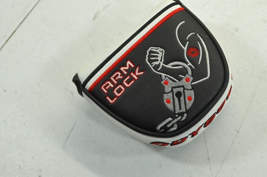 Odyssey Arm Lock V-Line 37" Putter RH Steel with SuperStroke Wrist Lock ...