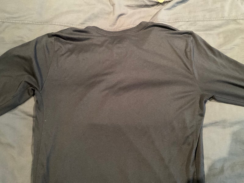 Used Perfect Game Nike Dri Fit Long Sleeve Shirt-L-Navy Blue ...