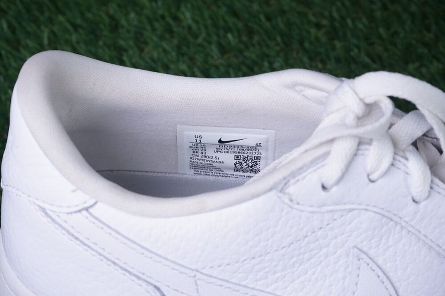 NIKE AIR JORDAN 1 LOW MENS 11 GOLF SHOES, TRIPLE WHITE ~ DD9315-101 ...