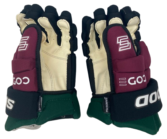 Sherwood Code Encrypt 1 Pro Stock Custom Hockey Gloves 14" Coyotes ...