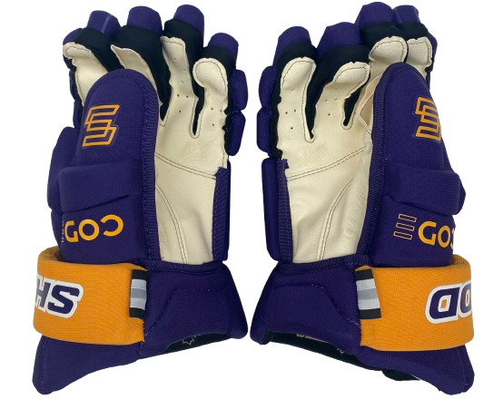 Sherwood Code Encrypt 1 Pro Stock Custom Hockey Gloves 13" Kings ...