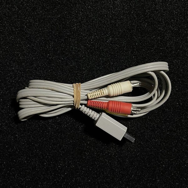 Wii OEM Nintendo Audio Video AV Composite 3 RCA Cable RVL-009 Authentic ...