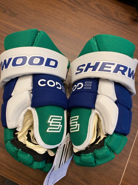 New Sher-Wood CODE Encrypt 1 Pro Gloves 15” Carolina Reverse Retro-1 ...