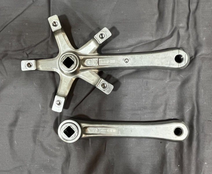 Vintage SR Sakae Ringyo Black 170mm Silver Aluminum 5-Bolt Crank Arms ...