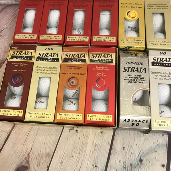 Strata Professional Golf Ball Sleeves Lot - 12 Sleeve = 3 Dozen Brand ...