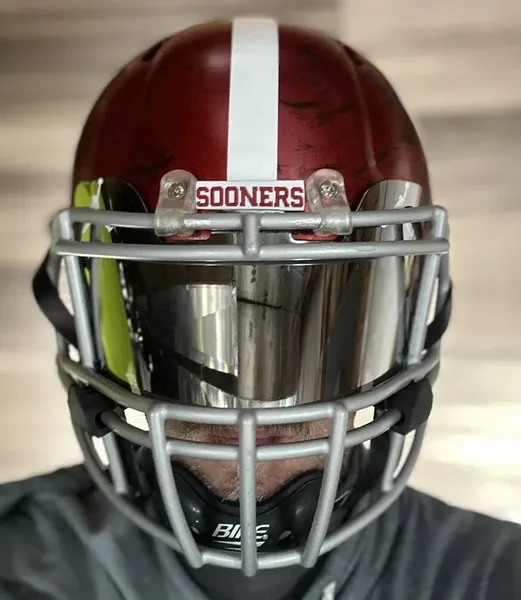OKLAHOMA SOONERS Rough Riders Riddell SPEED Adult Full Size Football ...