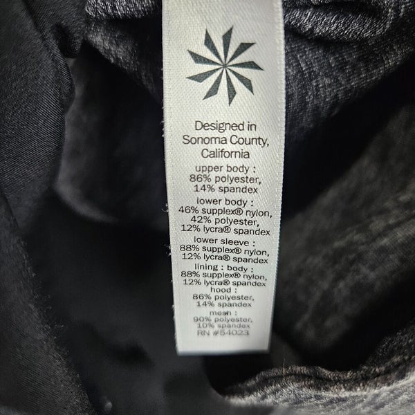 Athleta Quick Step Jacket Black and Gray Size S Reflective Stowaway ...