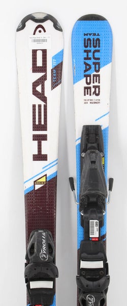 Head Super Shape Team Era 2 Kids Skis with Bindings - 117 cm Used ...