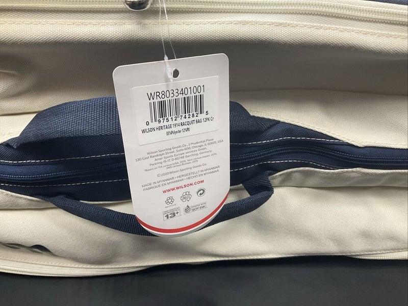 Wilson Heritage 1914 Racquet 12 Pack Tennis Bag. NEW | SidelineSwap ...