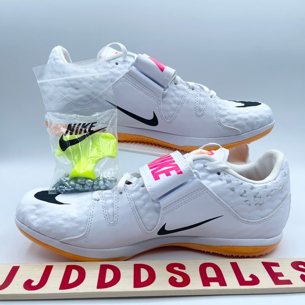 Nike Zoom High Jump Elite Track Cleats White Hyper Pink 806561-102 Men ...