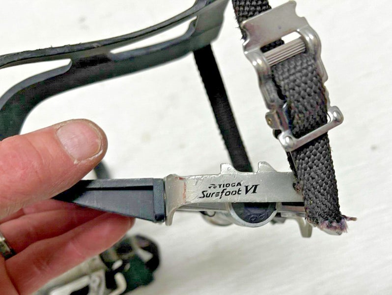 Vintage Tioga Surefoot VI Silver Aluminum Platform Pedals + Tioga Toe ...