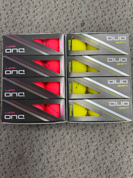 2-Pack Wilson Staff Duo Soft (1-pink, 1 yellow) | SidelineSwap | Buy ...