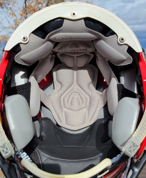 Red Riddell Speedflex Football Helmet Size Large Youth With Clear Visor ...