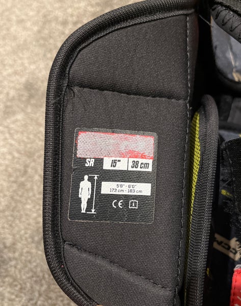 Senior CCM ASV Pro Shin Pads Size 15 | SidelineSwap | Buy and Sell on ...