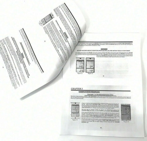 Orca Marathon, Skinny Dipper, Mark II Scuba Dive Computer Printed ...