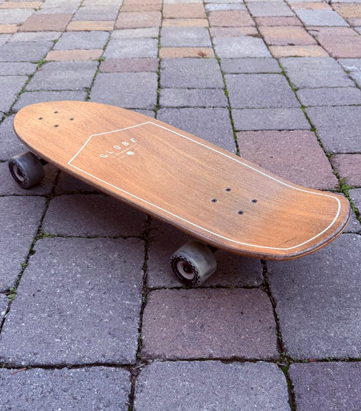 GLOBE SKATEBOARDS STUBBY WALNUT-HELLACONIA 10” x 30” COMPLETE CARVING ...