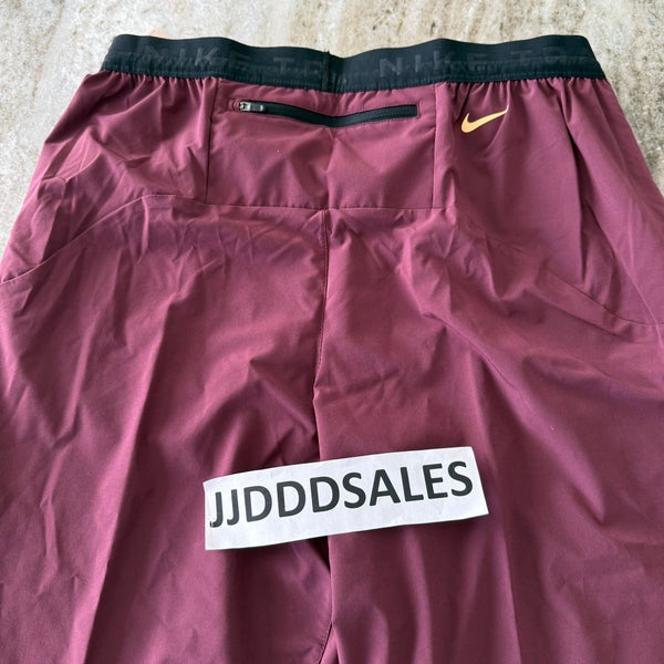 $115 Nike Trail Dawn Range Dri-Fit Running Pants Night Maroon Men M ...