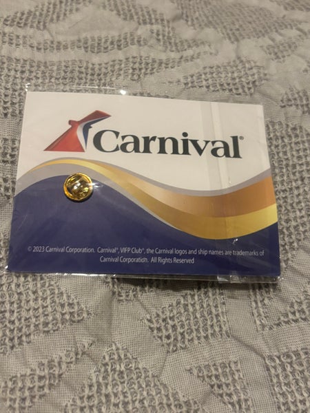 Carnival Cruise Lines VIFP Club Collectible Gold Pin Brand New ...