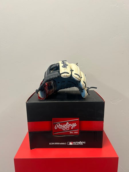Rawlings Heart of the Hide - Infield 11.5 - Baby Blue, Navy, Tan ...