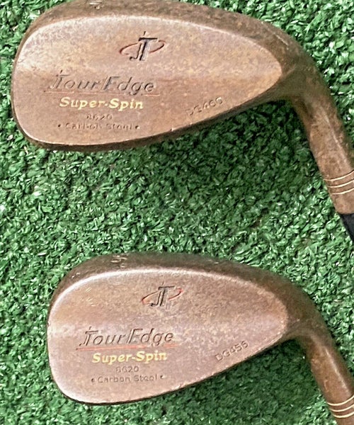 Tour Edge Super Spin Carbon Forged Wedge Set 56* SW, 60* LW RH Steel ...