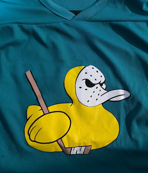 RUBBER PUCKIES XL TEAL HOCKEY JERSEY | SidelineSwap | Buy and Sell on ...