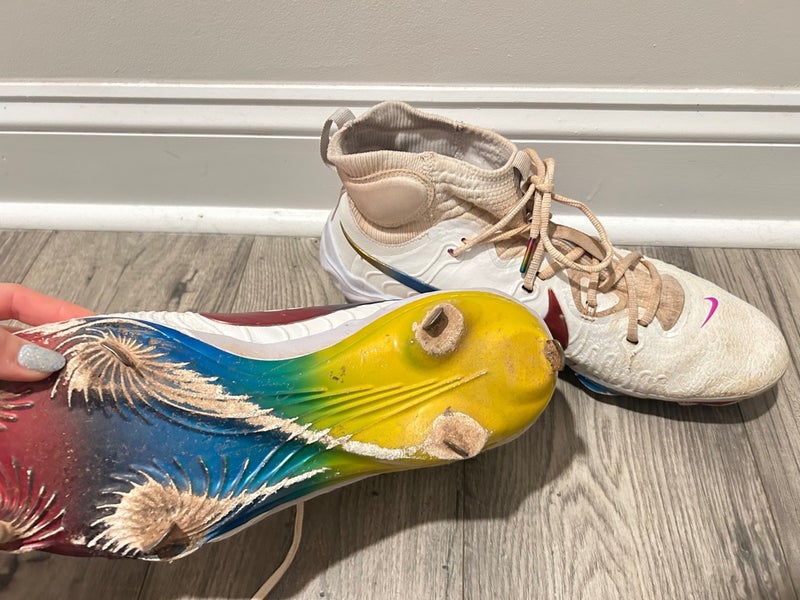 White Men's Adult High Top Metal (Used) Alpha Huarache NXT ...