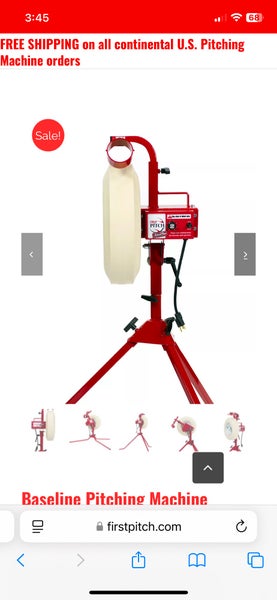First Pitch Baseline Pitching Machine | SidelineSwap | Buy and Sell on SidelineSwap