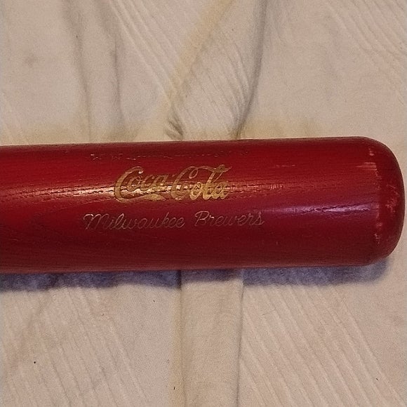 vintage hillerich & bradsby coca-cola little league wood bat milwuakee ...