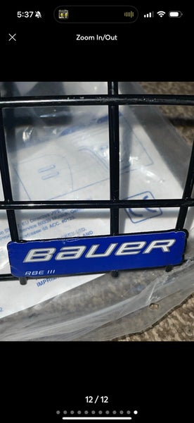 Bauer RBE III Senior Ice Roller Hockey Protective Helmet Cage Itech ...