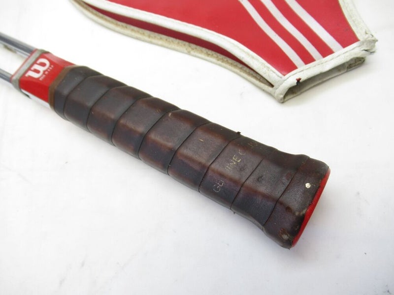 VINTAGE WILSON "T3000" METAL TENNIS RACQUET (4 1/2). ANTIQUE / DISPLAY ...