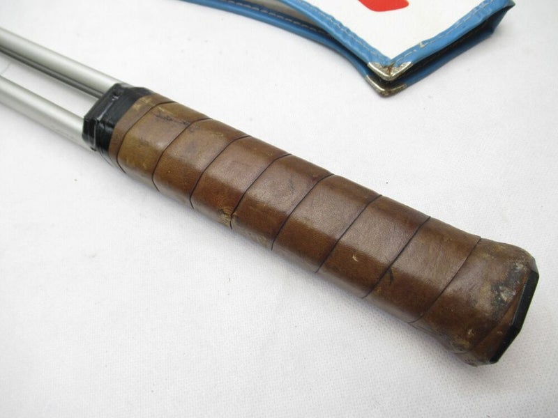 VINTAGE SEAMCO "KEN ROSEWALL" ALUMINUM TENNIS RACQUET (4 3/8) LONG TERM ...