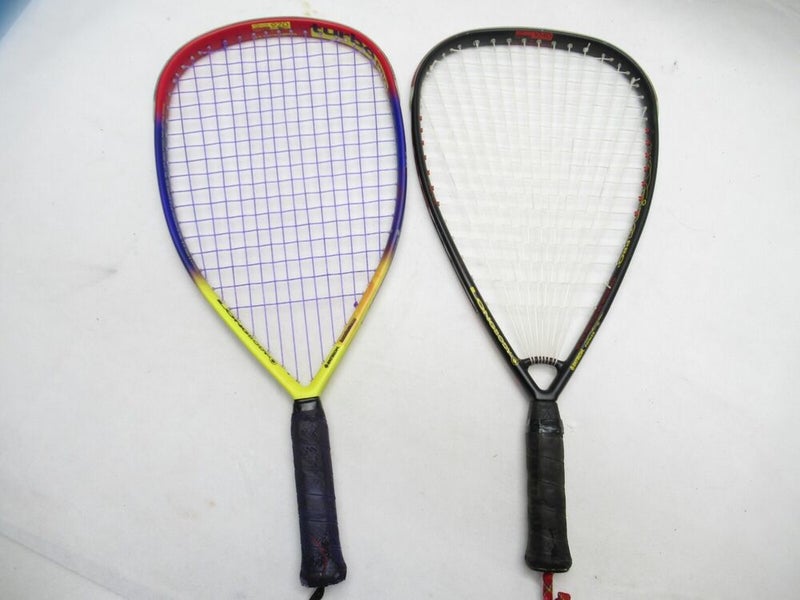 LOT OF 2 EKTELON RACQUETBALL RACQUETS: TURBO PRO LONGBODY / POWER RING ...