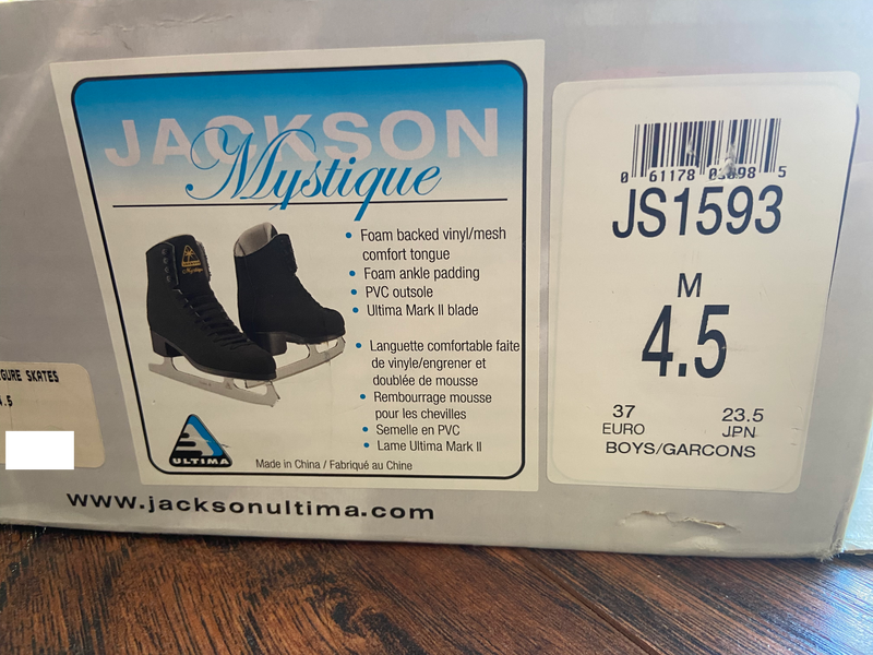 Jackson Ultima Mystique Figure Skates Adult 4.5 (Used) Boy JS1593 w ...
