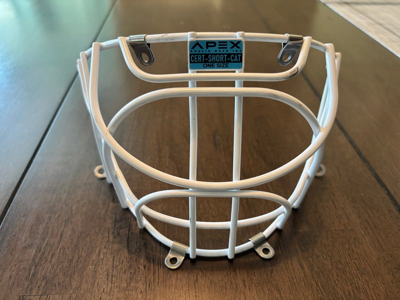 APEX A6 Elite Carbon Senior Goalie Mask with Certified CAT EYE Cage ...