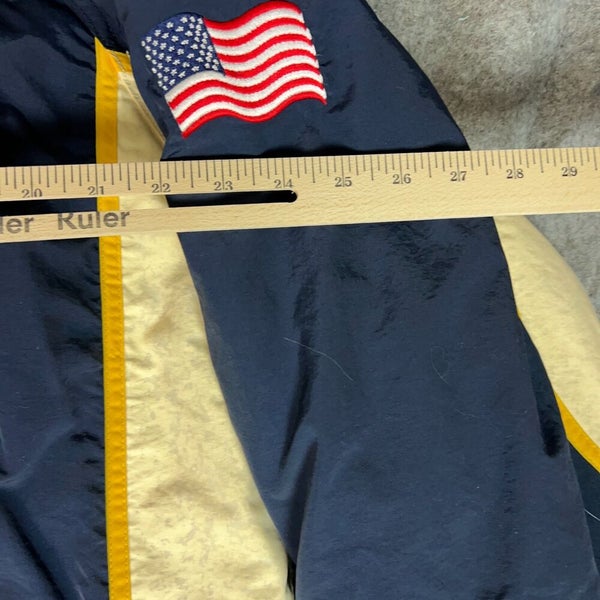 Vintage Goodyear Mens Jacket Large Navy Puffer Racing Embroidered Logo ...