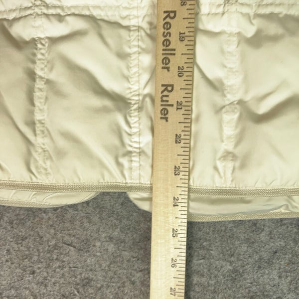 Eddie Bauer Womens Jacket Medium White Puffer Down Softshell Gorp Coat ...