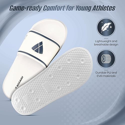 Vizari Youth Soccer Slide Sandals for Comfort | Size-Youth-6 ...