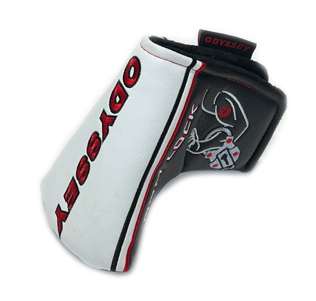 Odyssey Stroke Lab Arm Lock White/Red/Black Double Wide Blade Golf ...