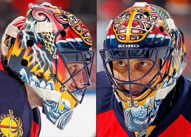 Koho 570 Luongo Pink Panther Goalie Mask Sr. M/L | SidelineSwap | Buy ...