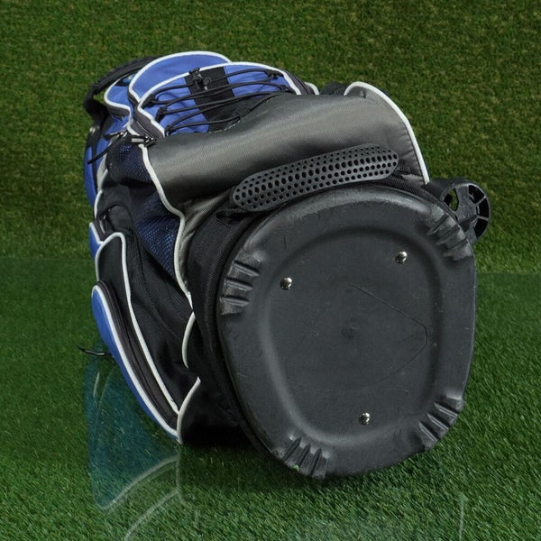 BAG BOY CART BAG SHAFT-LOC 14 WAY DIVIDERS GOLF BAG BLUE BLACK ~ NICE ...