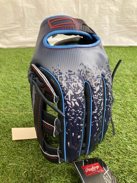 Blue Rawlings REV1X Right Hand Throw Outfield Baseball Glove 12.75 ...