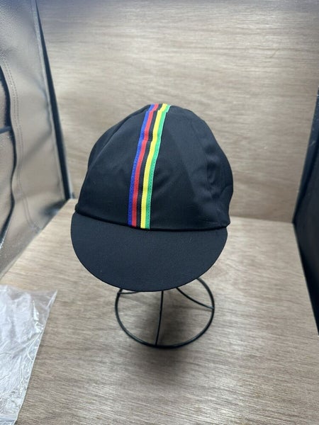 Pace Sportswear Traditional Cycling Cap Black World Champion Stripe ...